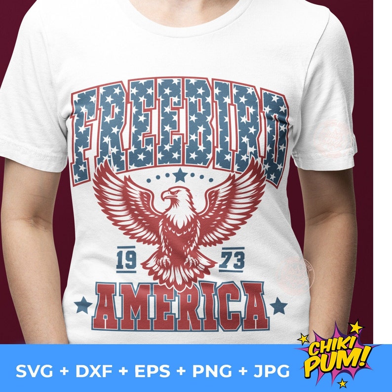 Free Bird America Eagle SVG PNG: 4th of July, Southern Rock (digital ...