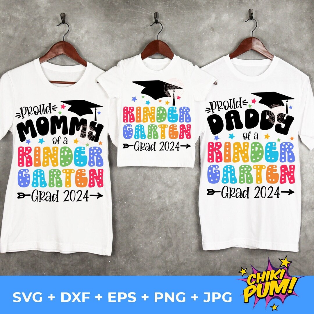 Kindergarten Graduation 2024 Family Bundle SVG, Kindergarten Grad 2024 ...