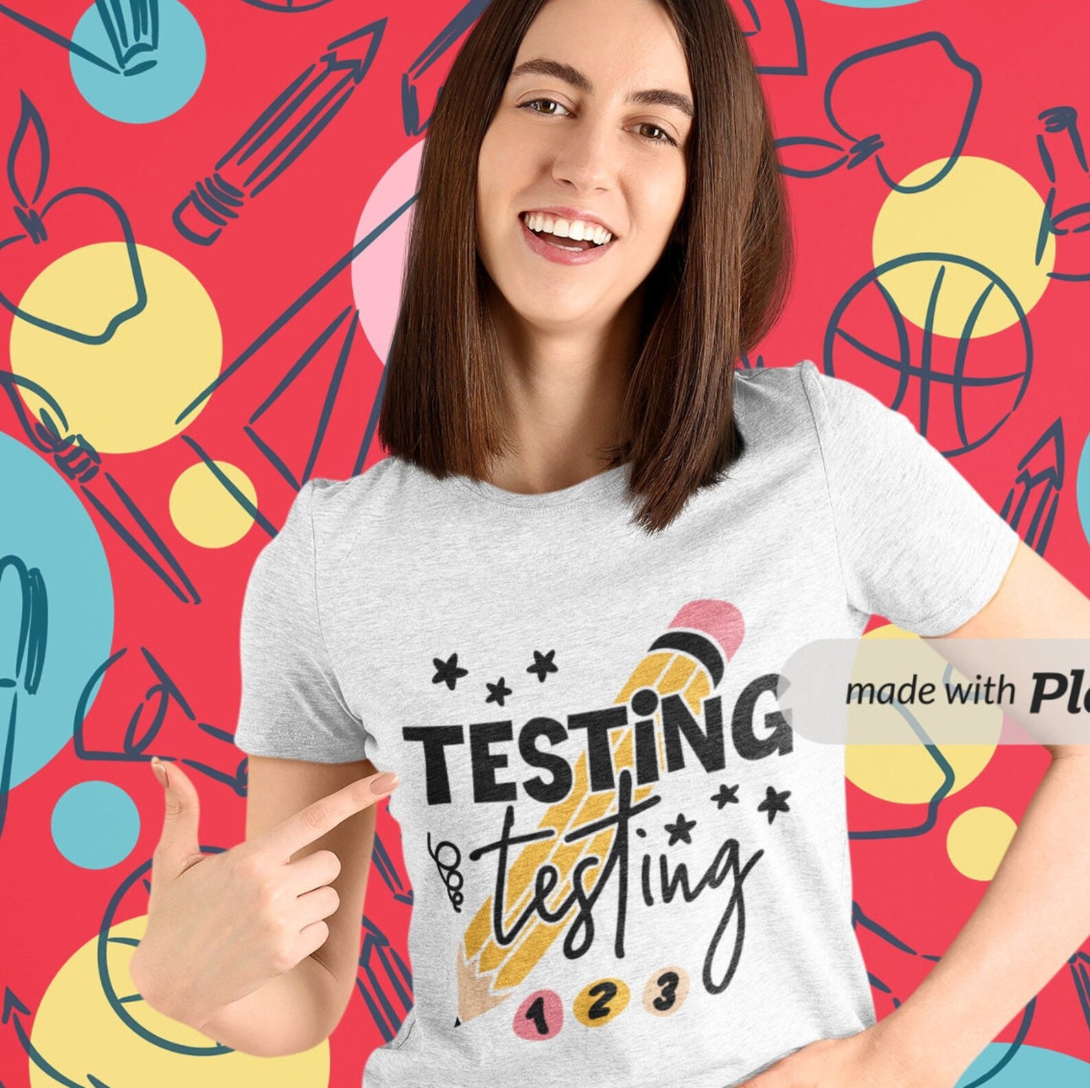 Testing Testing 123 SVG Funny Testing Day PNG Funny Teacher - Etsy