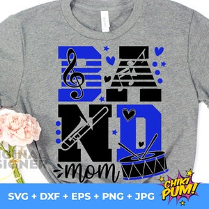 Band Mom Svg, Band Mom Png, Iron on Band, Marching Band Mom Shirt Cut ...
