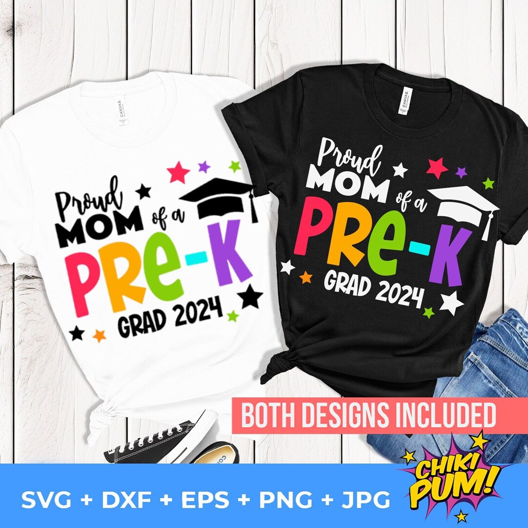 Proud Mom of a Pre-k Grad 2024 SVG, Pre-k Graduate 2024 SVG, Pre K ...