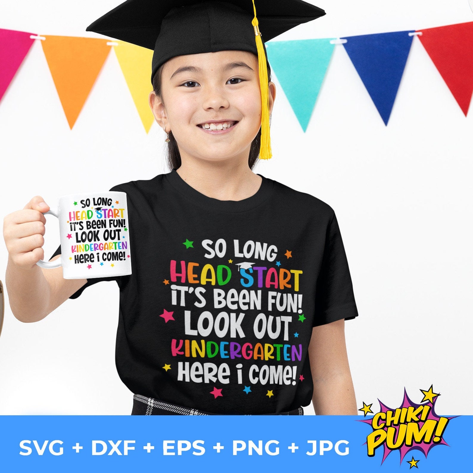 So Long Head Start SVG, Headstart Graduation SVG, Kindergarten Here I ...