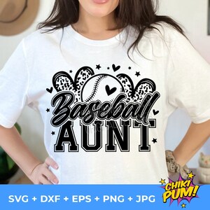 Leopard Baseball Aunt Shirt Design: SVG, PNG (digital Download) - Etsy
