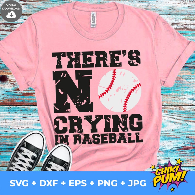 There's No Crying in Baseball SVG File Baseball SVG No - Etsy