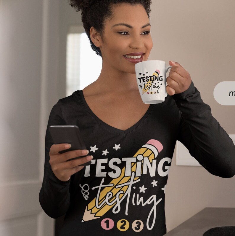 Testing Testing 123 SVG Funny Testing Day PNG Funny Teacher - Etsy