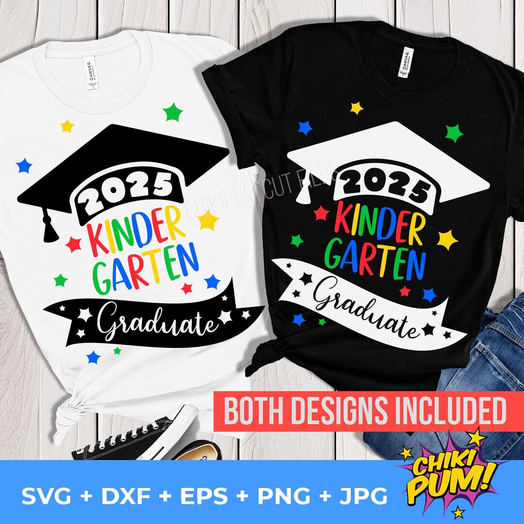2026 Kindergarten Graduate SVG PNG T-shirt Design Cut Files Cricut ...