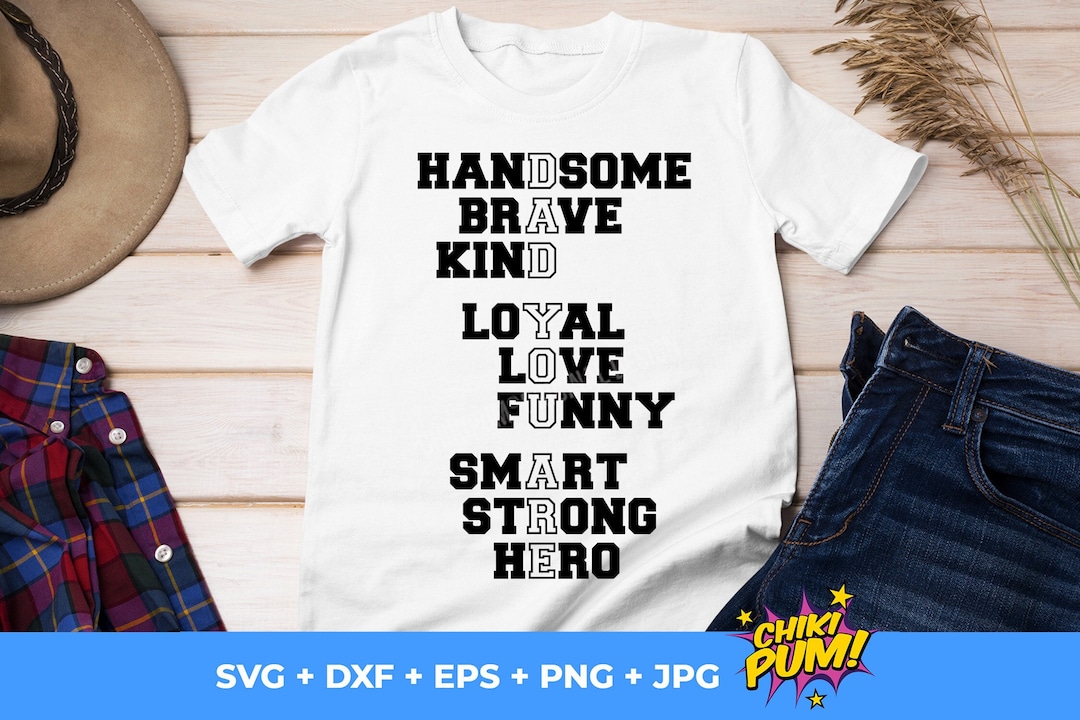 Dad You Are Svg, Dad Acronym Shirt SVG PNG EPS Jpg Dxf, Father's Day ...
