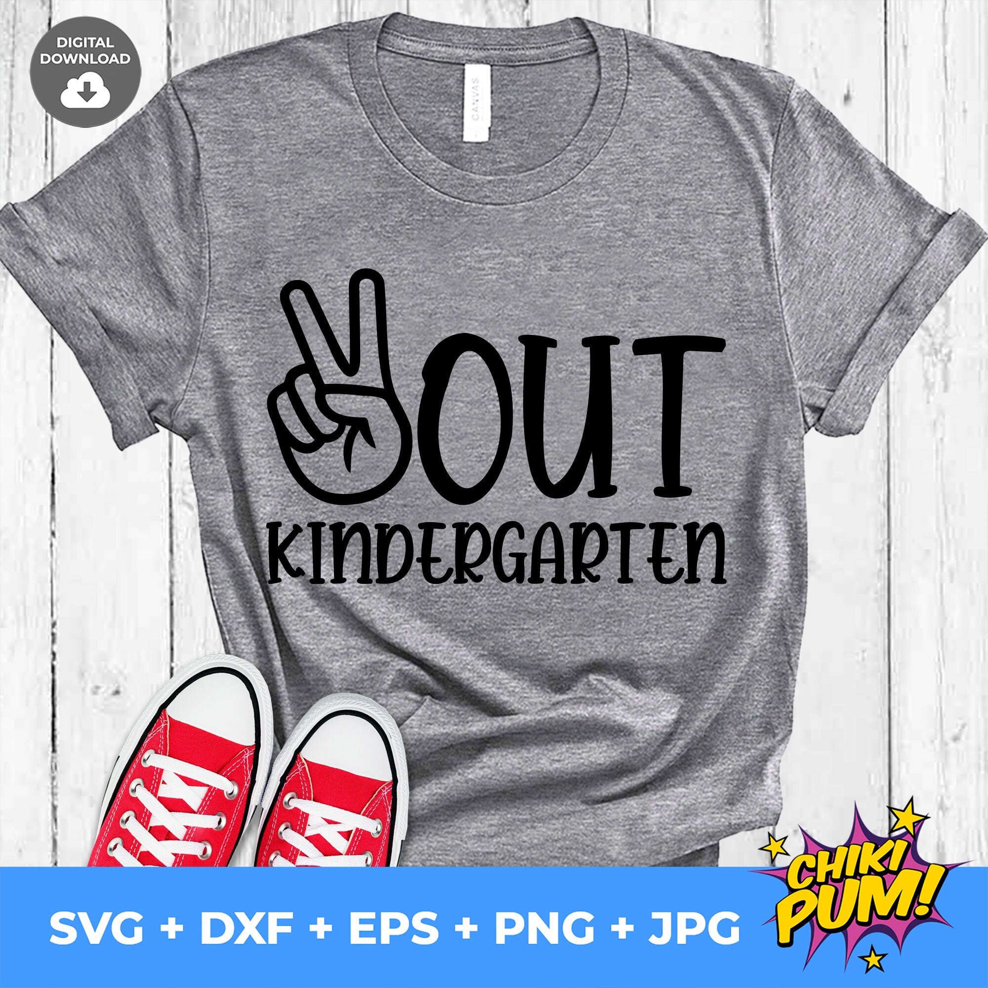 Peace Out Kindergarten Svg Last Day of School Svg Kinder - Etsy