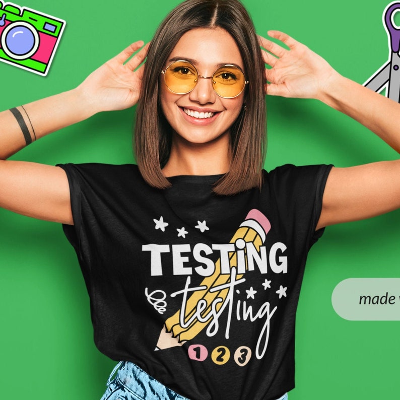 Testing Testing 123 SVG Funny Testing Day PNG Funny Teacher - Etsy