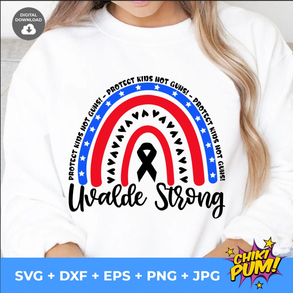 Uvalde Strong SVG Uvalde Rainbow SVG Pray for Texas SVG | Etsy
