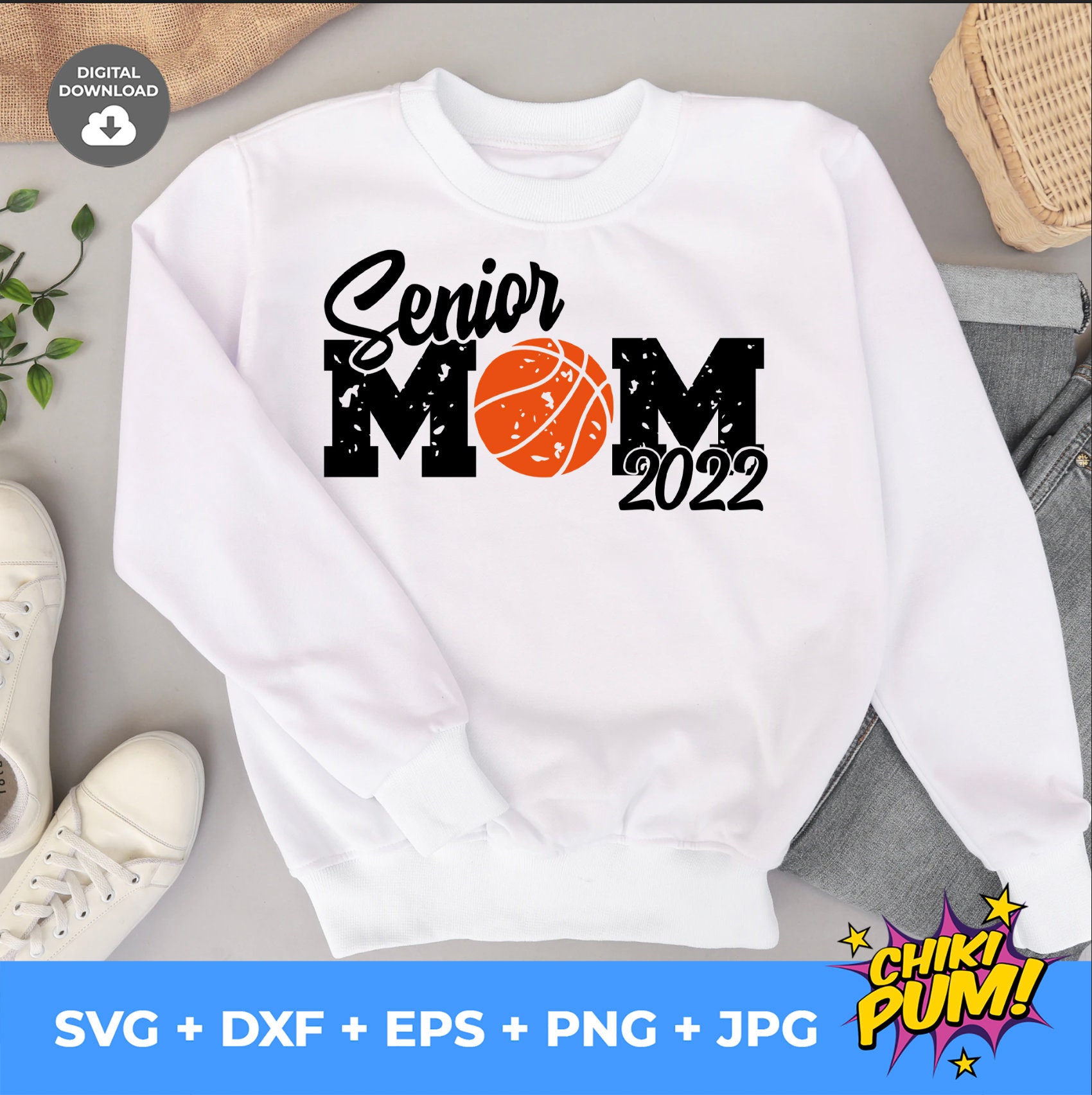 Senior Mom Basketball Svg Senior Mom 2022 Svg Basketball Cut Etsy