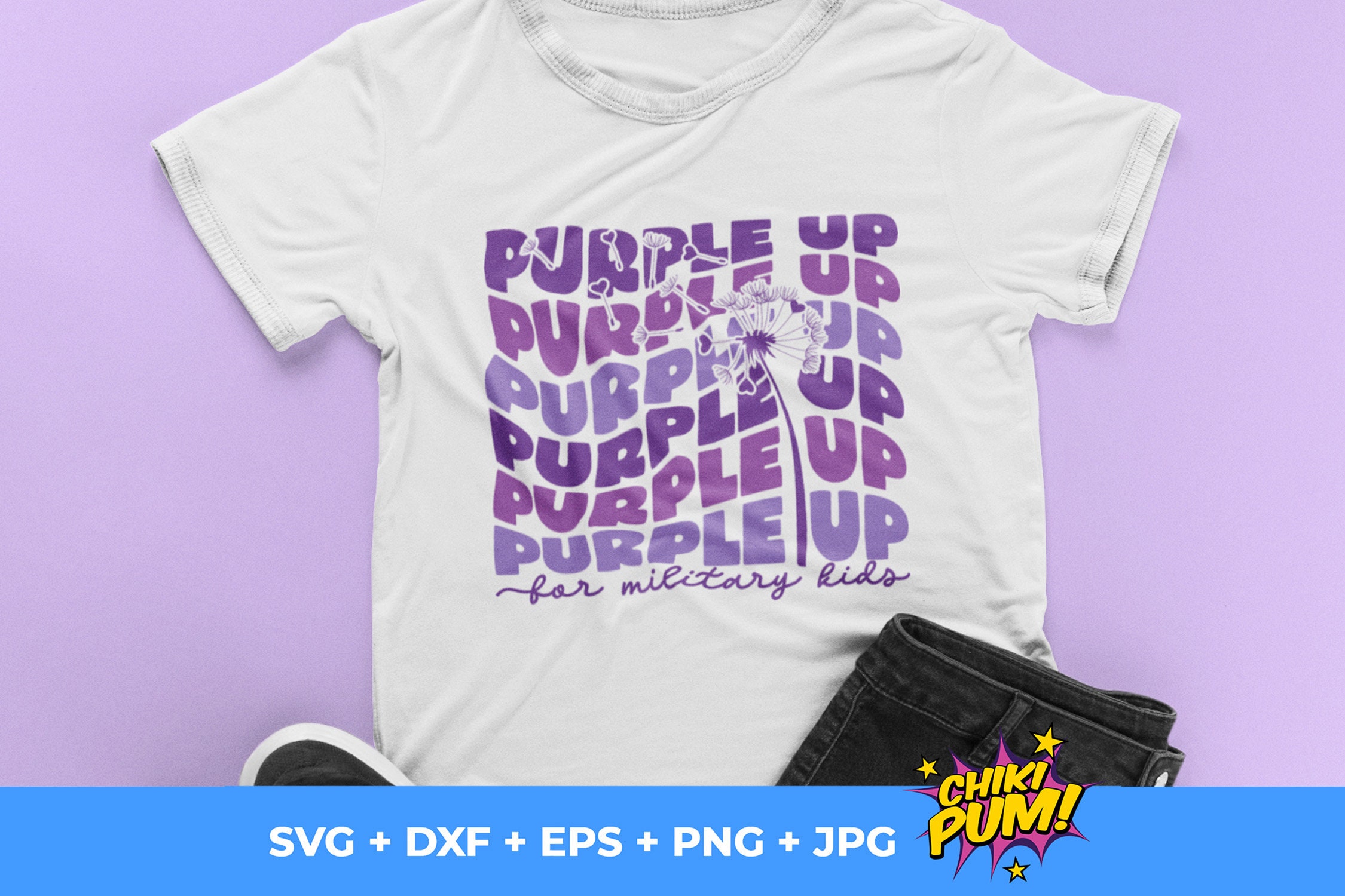 Purple up SVG Purple up for Military Kids SVG Month of - Etsy
