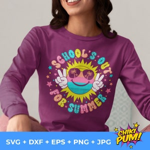 School's Out for Summer SVG Png, Peace Out School SVG, Last Day of ...