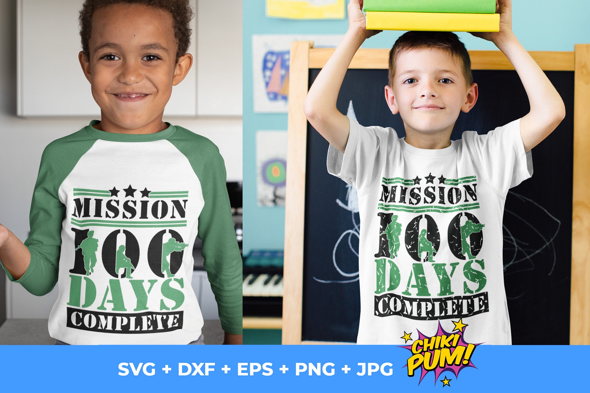 Mission 100 Days Complete Svg Military Svg 100 Days of - Etsy