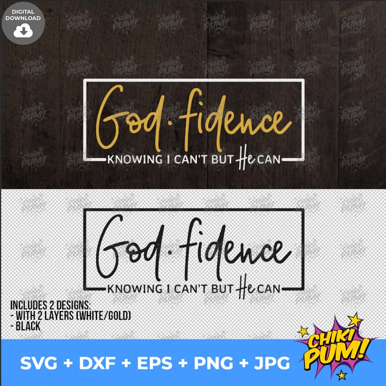 Godfidence Svg God Fidence Svg Cute Christian Svg Hand - Etsy