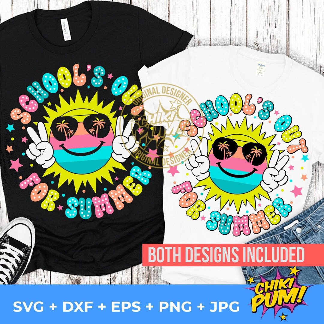 School's Out for Summer SVG Png, Peace Out School SVG, Last Day of ...