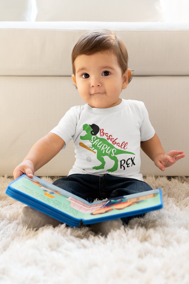 Baseball Saurus Rex SVG Dinosaur SVG Baseball Dinosaur Svg | Etsy