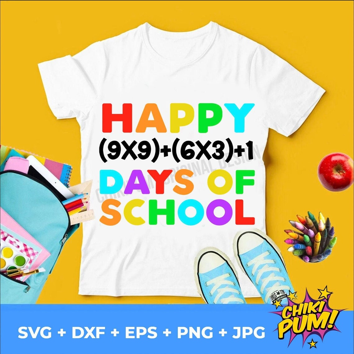 Math Formula 100 Days of School SVG 100 Days of School Math | Etsy