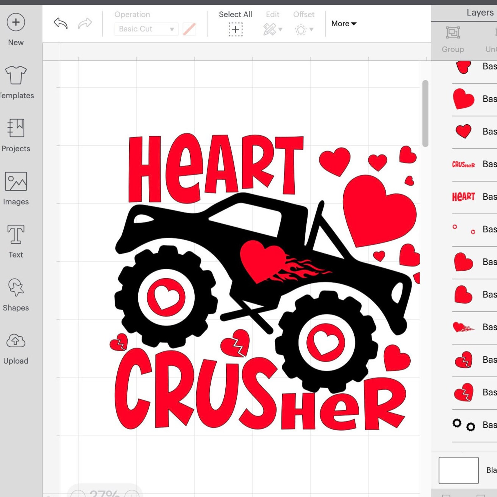 Heart Crusher Svg Valentines Day Svg Boy Valentine Svg | Etsy