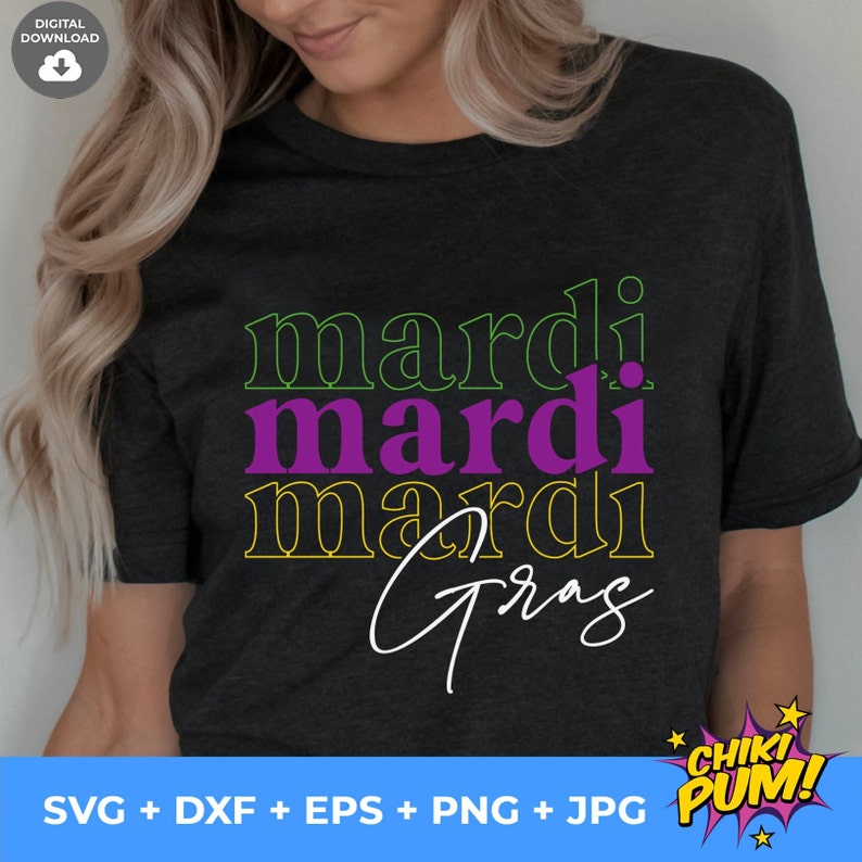 Mardi Gras Svg Mardi Gras Stacked Svg Mardi Gras Png Mardi - Etsy