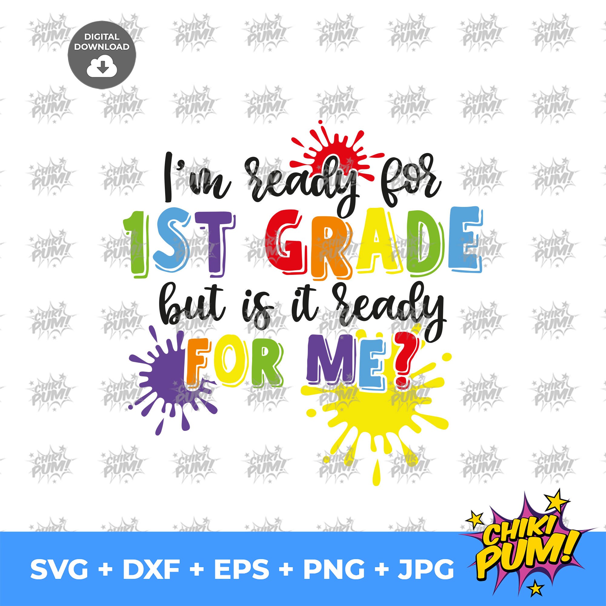 I'm Ready for First Grade but is It Ready for Me Svg 1st | Etsy