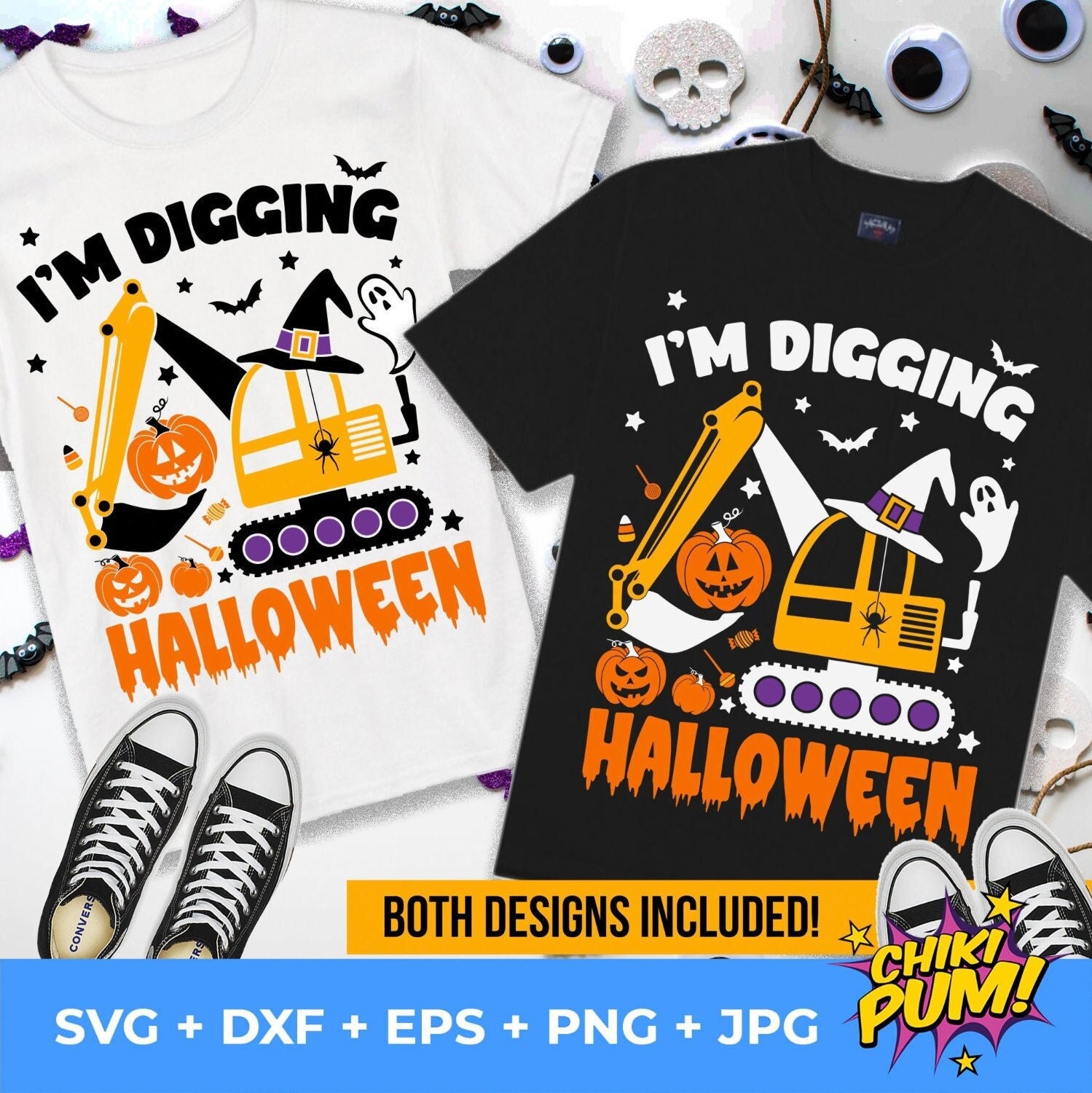 I'm Digging Halloween Svg Kids Halloween Svg Excavator - Etsy