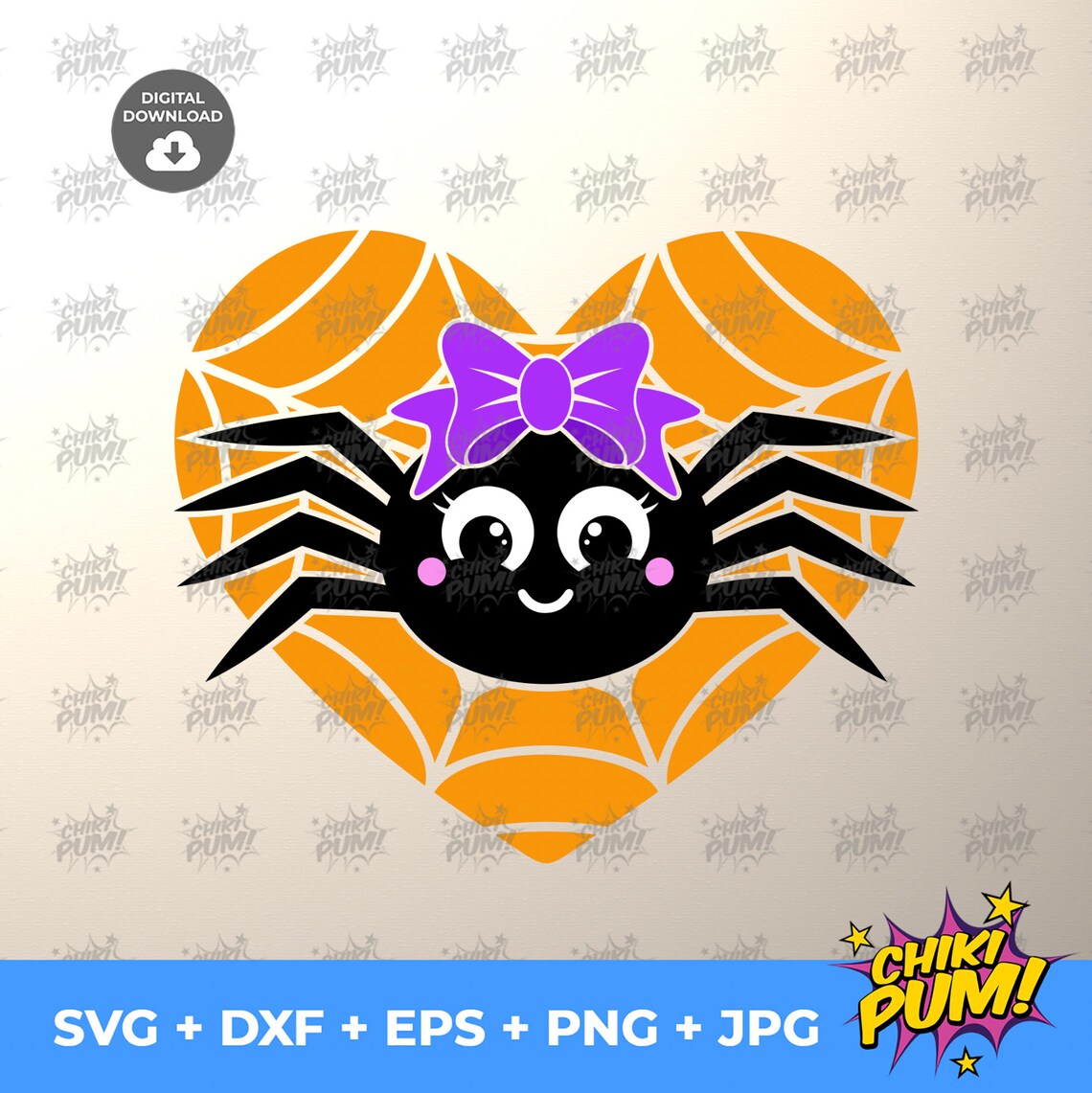 Girl Spider Svg Cute Spider With Bow Svg Halloween Girl Svg - Etsy