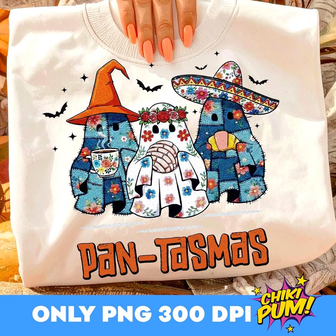 Funny Mexican Ghosts PNG: Halloween Conchas Dulce, Cricut/silhouette ...