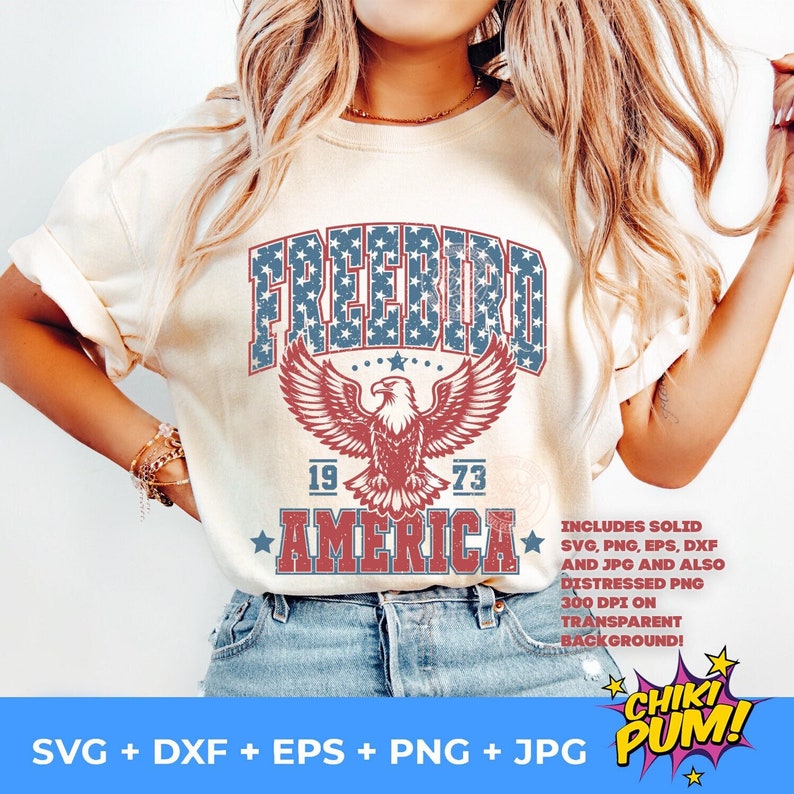Free Bird America Eagle SVG PNG: 4th of July, Southern Rock (digital ...