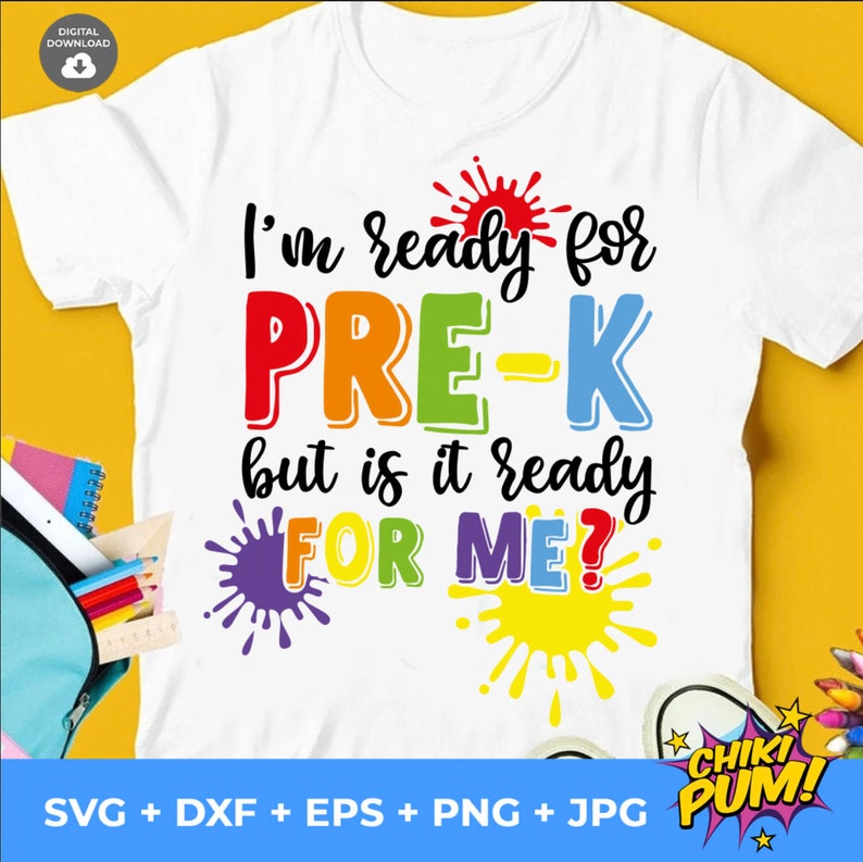 I'm Ready for Pre-k but is It Ready for Me Svg Pre-k Svg - Etsy