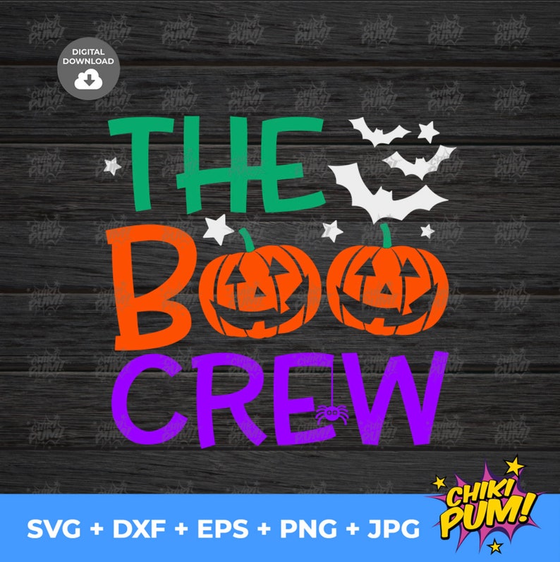The Boo Crew Svg Halloween Svg Cute Halloween Funny - Etsy