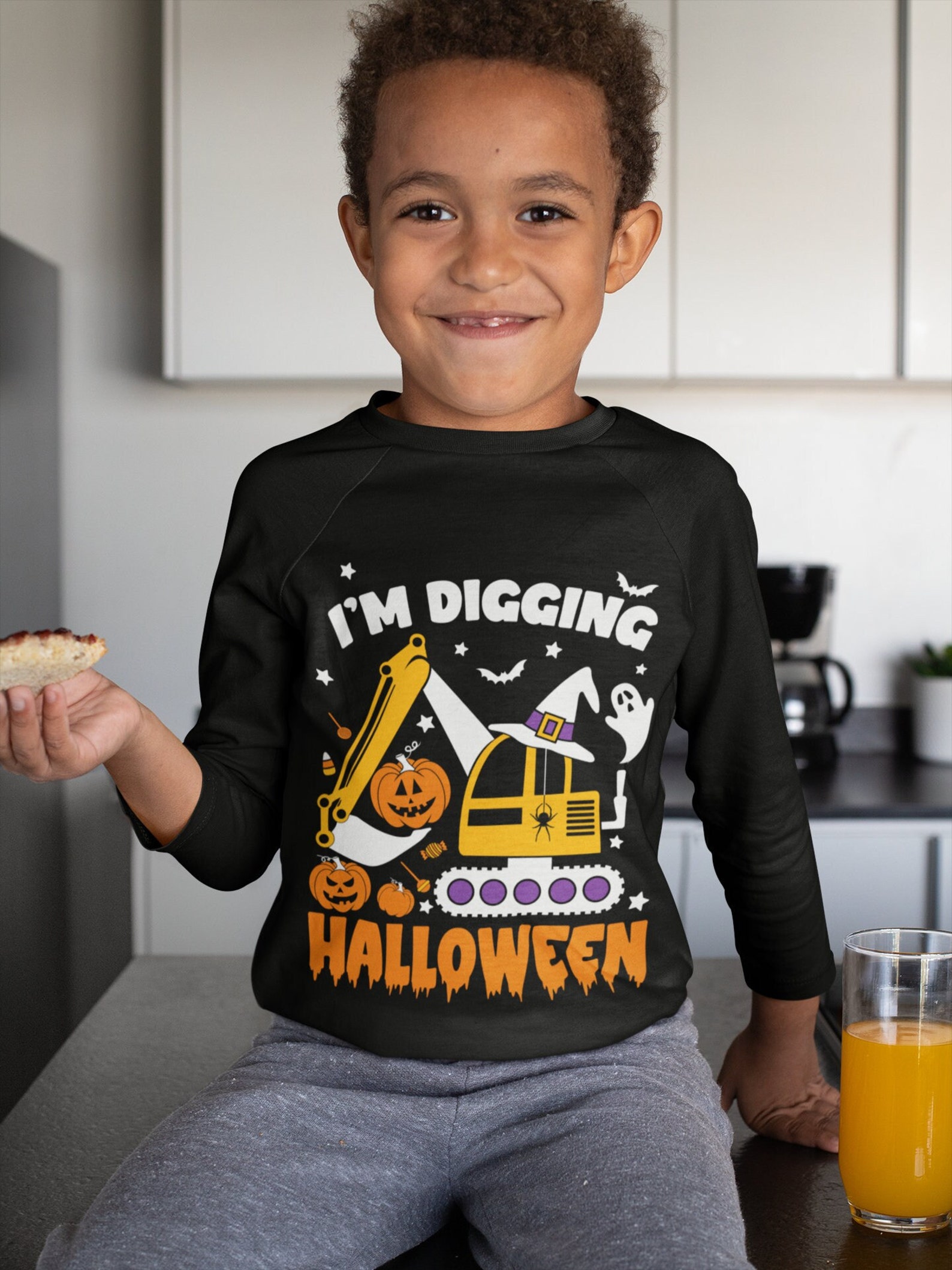 I'm Digging Halloween Svg Kids Halloween Svg Excavator - Etsy