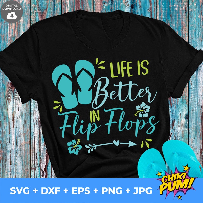 Life is Better in Flip Flops SVG Beach SVG Summer SVG - Etsy