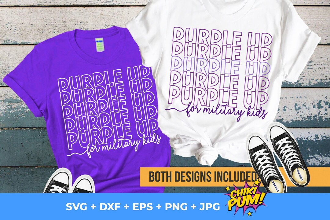 Purple up for Military Kids Svg , Month of the Military Child SVG, PNG ...
