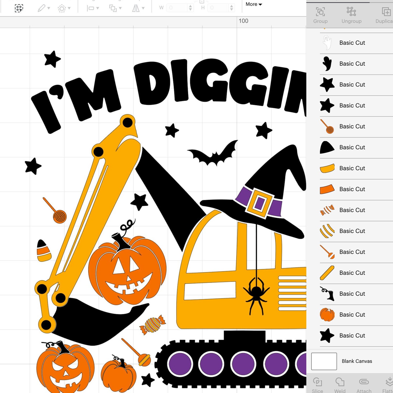 I'm Digging Halloween Svg Kids Halloween Svg Excavator - Etsy