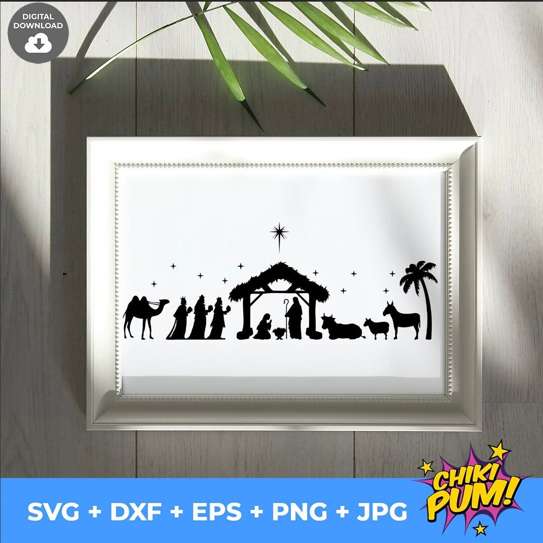 Krippe SVG, Krippe SVG, PNG, eps, dxf, jpg, Sofortiger digitaler ...