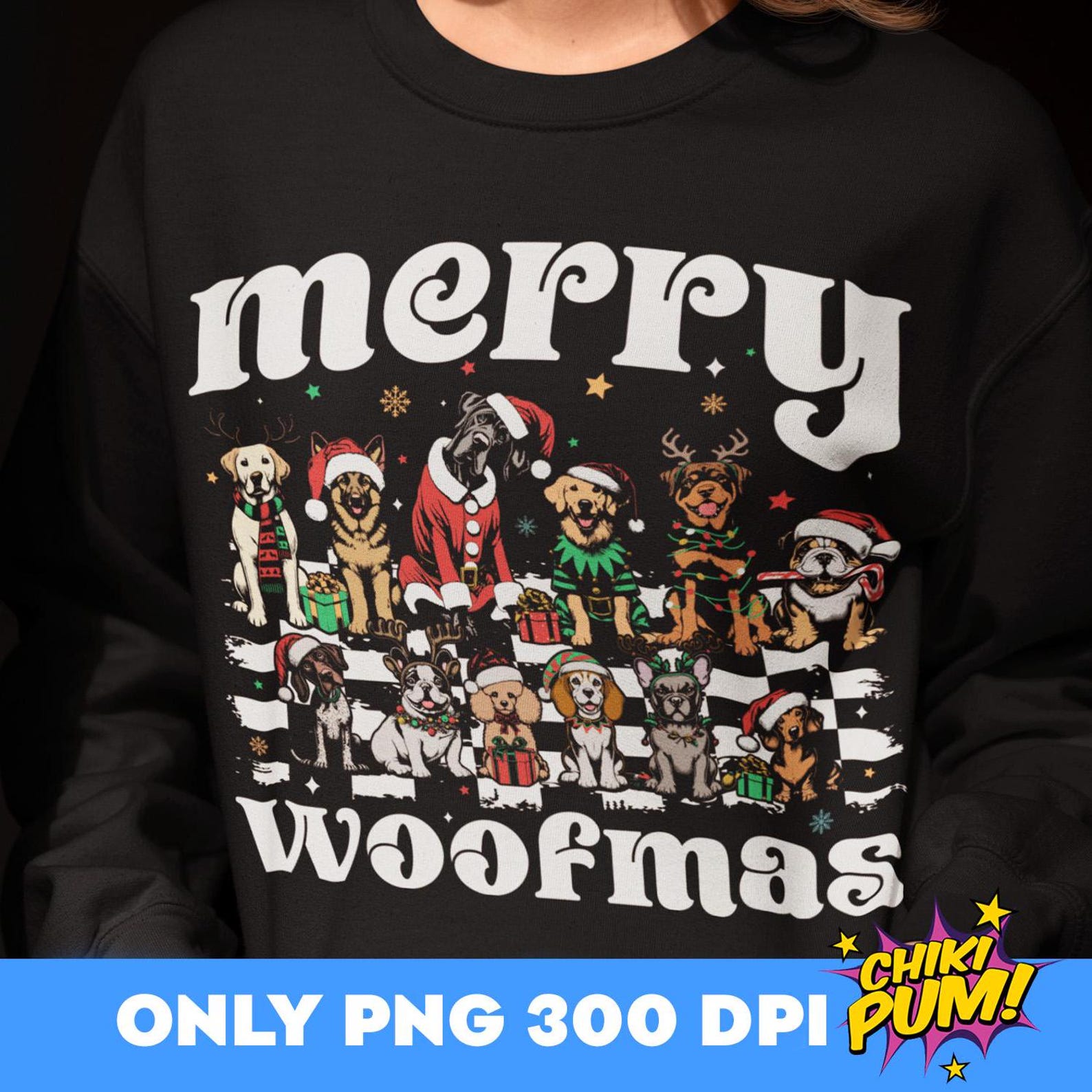 Merry Woofmas PNG: Dog Christmas Design (digital Download) - Etsy