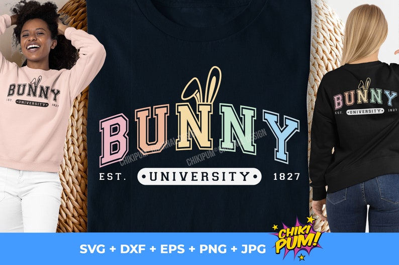 Bunny University Svg Bunny University Png Easter Svg Easter - Etsy