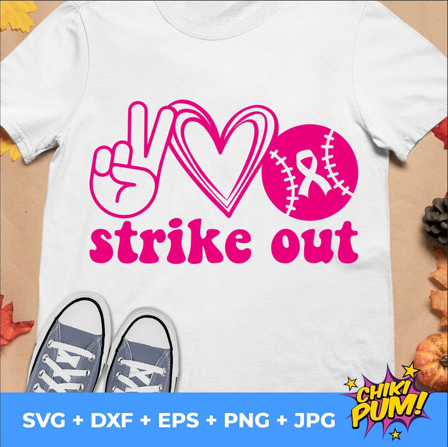 Strike Out SVG Breast Cancer SVG Baseball SVG Breast Cancer - Etsy