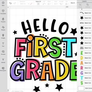 Hello Grades SVG, Back to School Bundle, First Day of School Bundle Svg ...