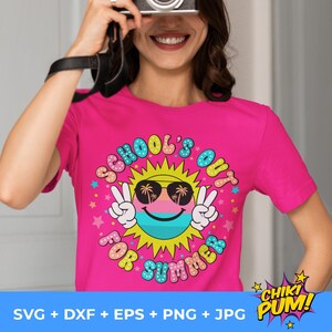 School's Out for Summer SVG Png, Peace Out School SVG, Last Day of ...