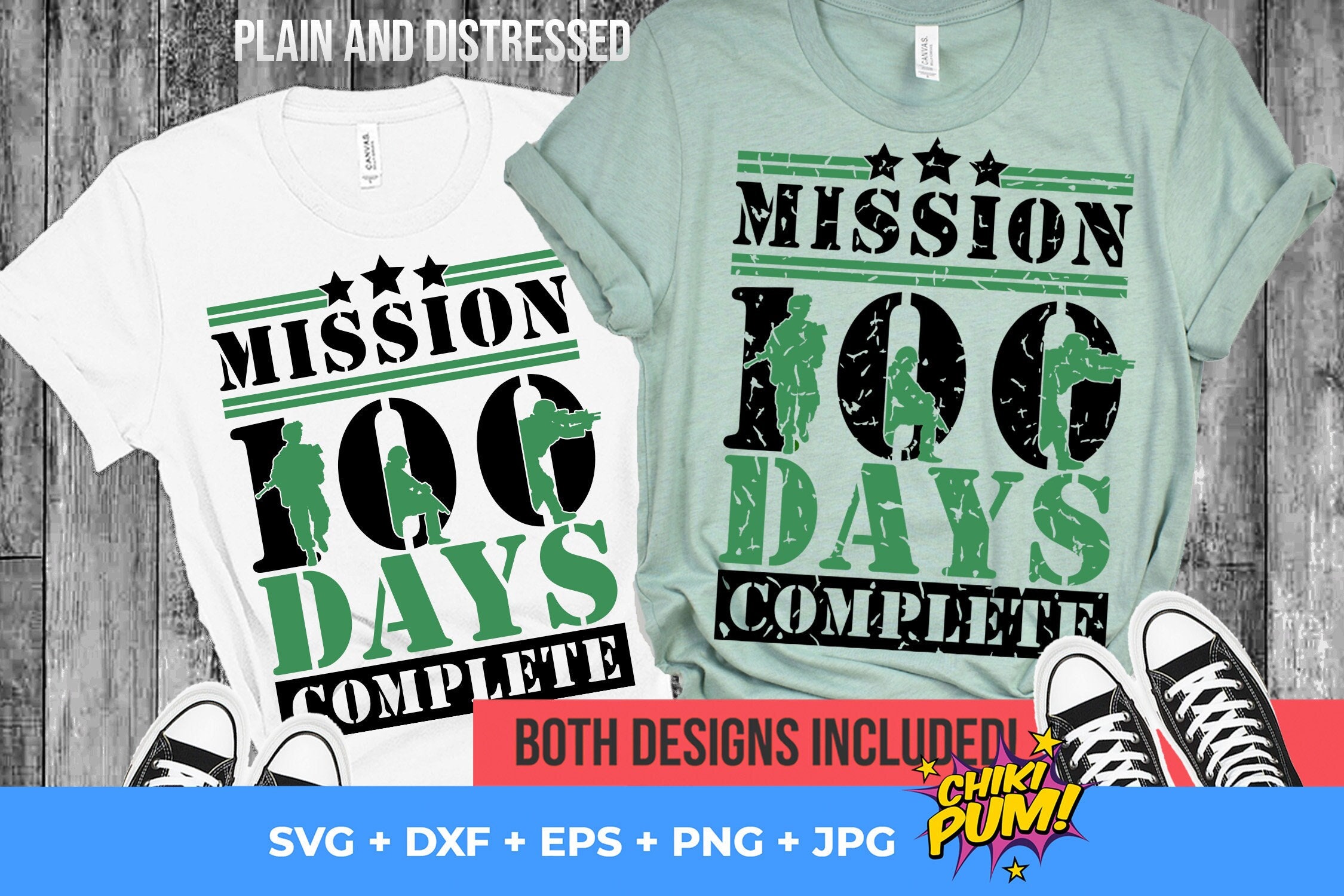 Mission 100 Days Complete Svg Military Svg 100 Days of - Etsy