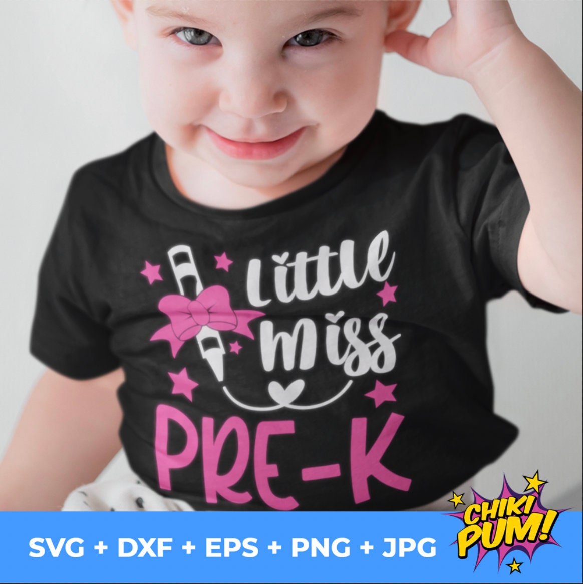 Little Miss Pre-k Svg Back to School Svg Pre-k Shirt Design | Etsy India