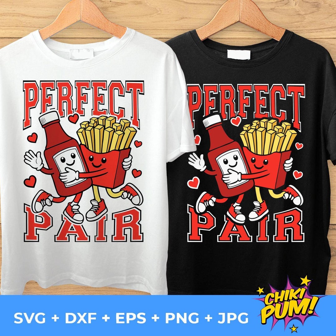 Perfect Pair SVG PNG, Couple Valentines Shirt SVG, His and Hers ...