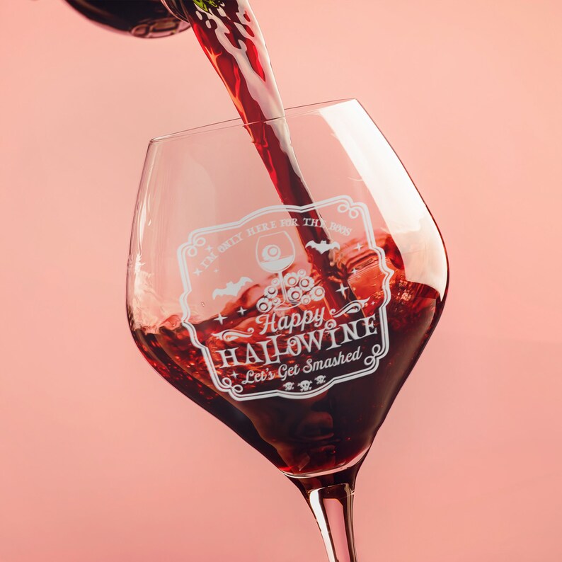 Happy Hallowine Svg I'm Here for the Boos Svg Funny | Etsy