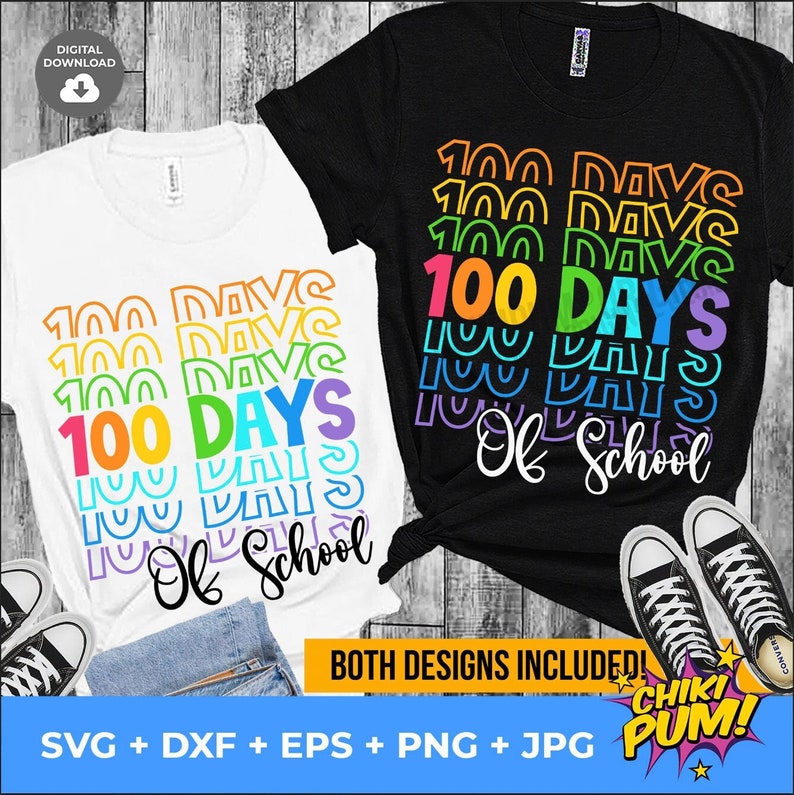 100 Days of School SVG Teacher Shirt Svg School Teacher Svg - Etsy