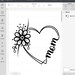 Mom Heart SVG Cut File Mom SVG Mom Floral Svg Mother's - Etsy