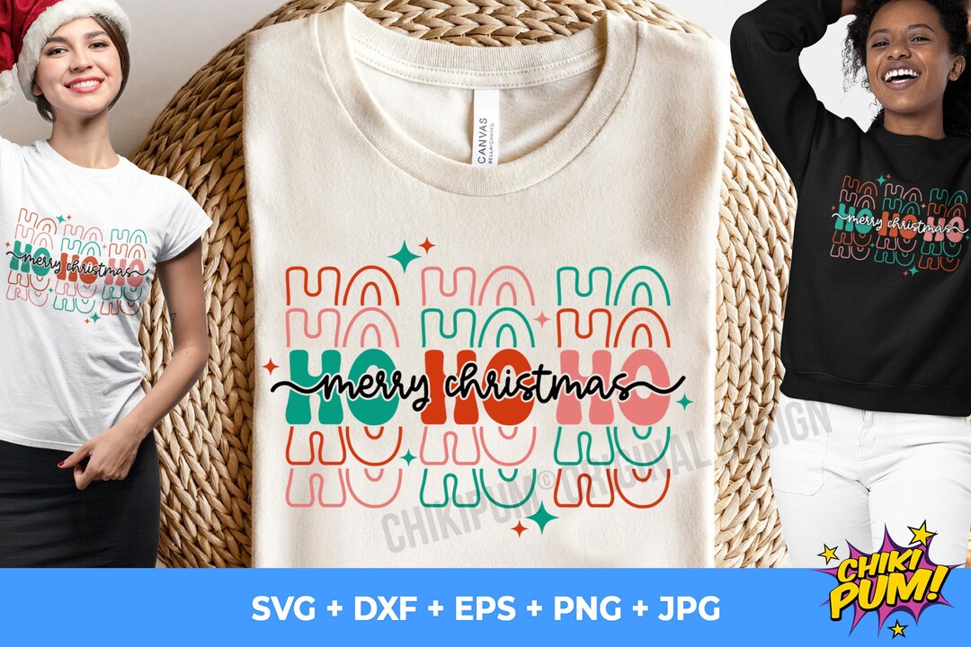 Ho Ho Ho Svg, Merry Christmas SVG, Santa SVG, Funny Christmas SVG ...