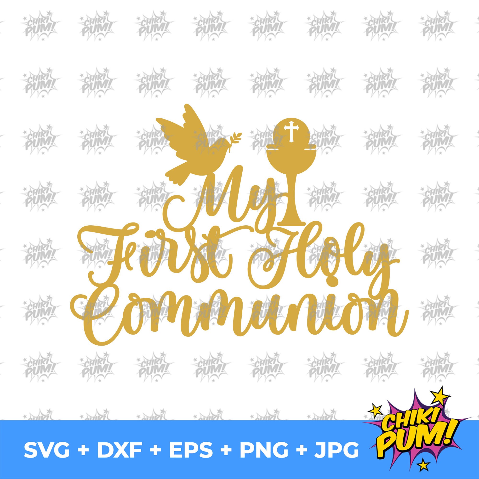 My First Holy Communion svg 1st Communion svg Cake Topper | Etsy