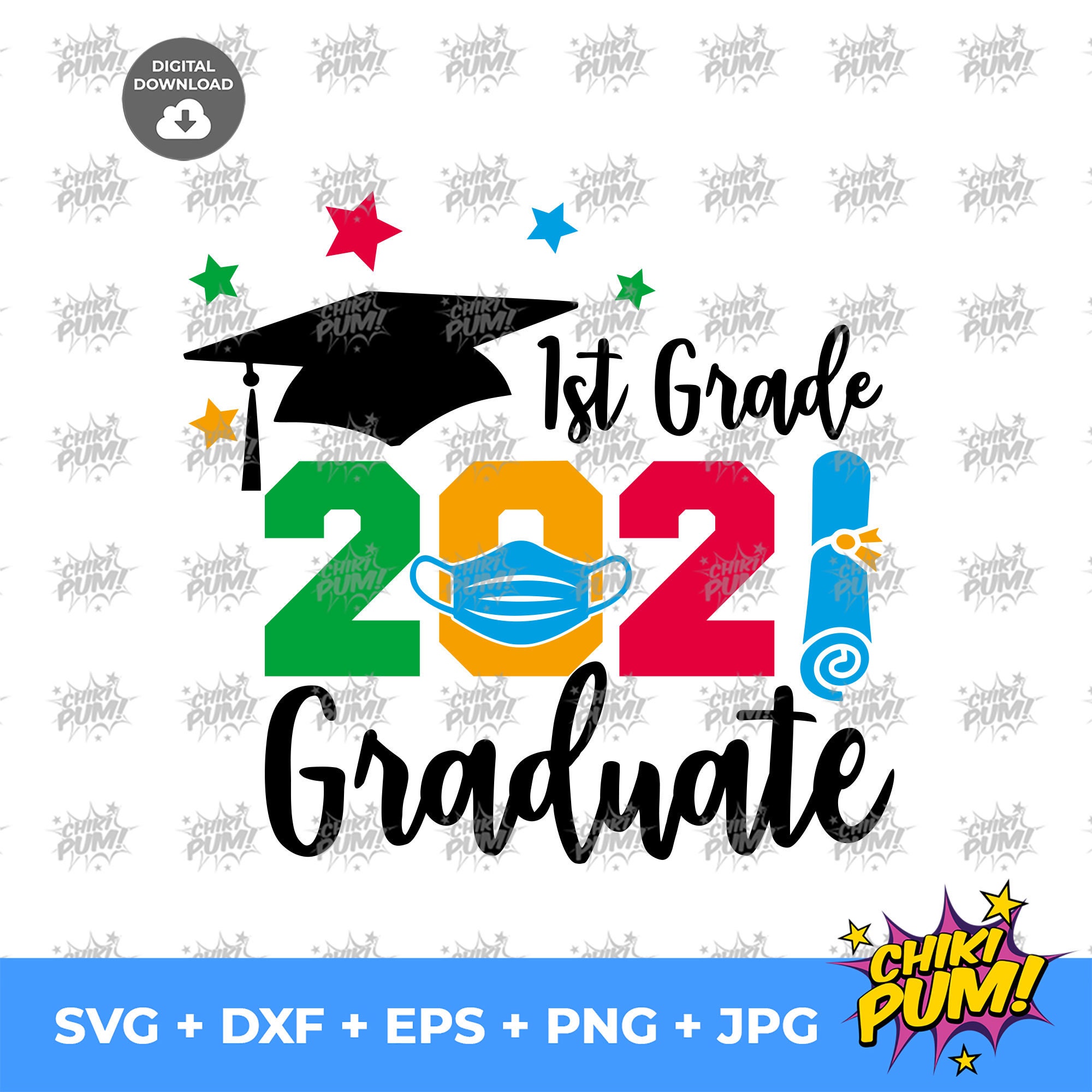 1st Grade Grad Shirt SVG First Grade Graduation SVG Design | Etsy